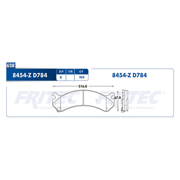 balata para freno de disco fritec formula specific delantera para cadi ...
