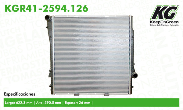 Radiador part: KGR41-2594.126 – Diagsa Automotriz