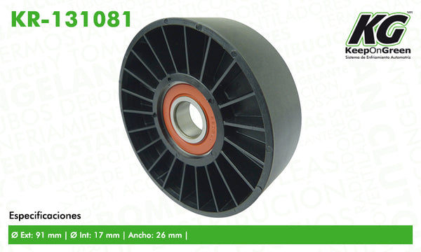 Polea GM ASTRO L4 2.5L 1987-1990 part: KR-131081 – Diagsa Automotriz